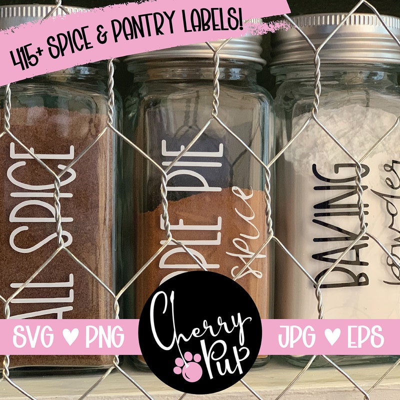 Spice Jar Labels - Etsy