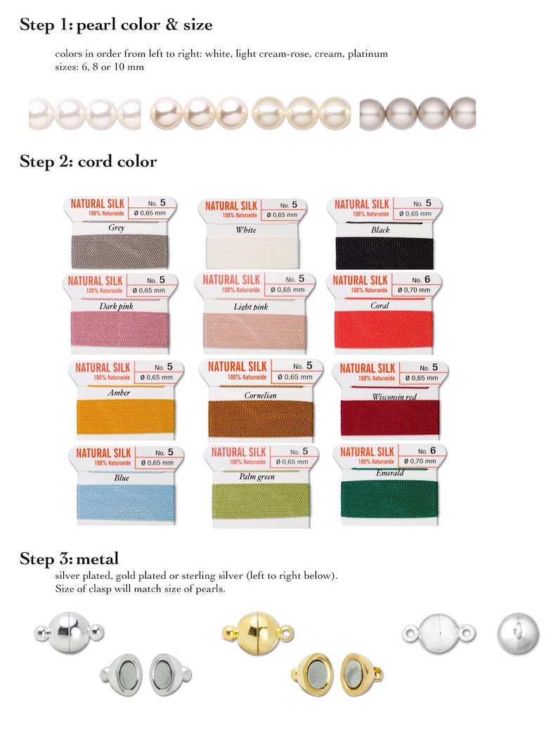 Made-to-order Pearl Necklaces, Customizable Pearls, Long Pearl Necklace ...