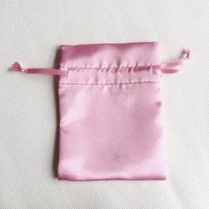 Small Satin Pouches in White, Pink or Silver, 3x4, Jewelry Packaging ...