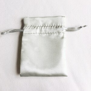 Small Satin Pouches in White, Pink or Silver, 3x4, Jewelry Packaging ...