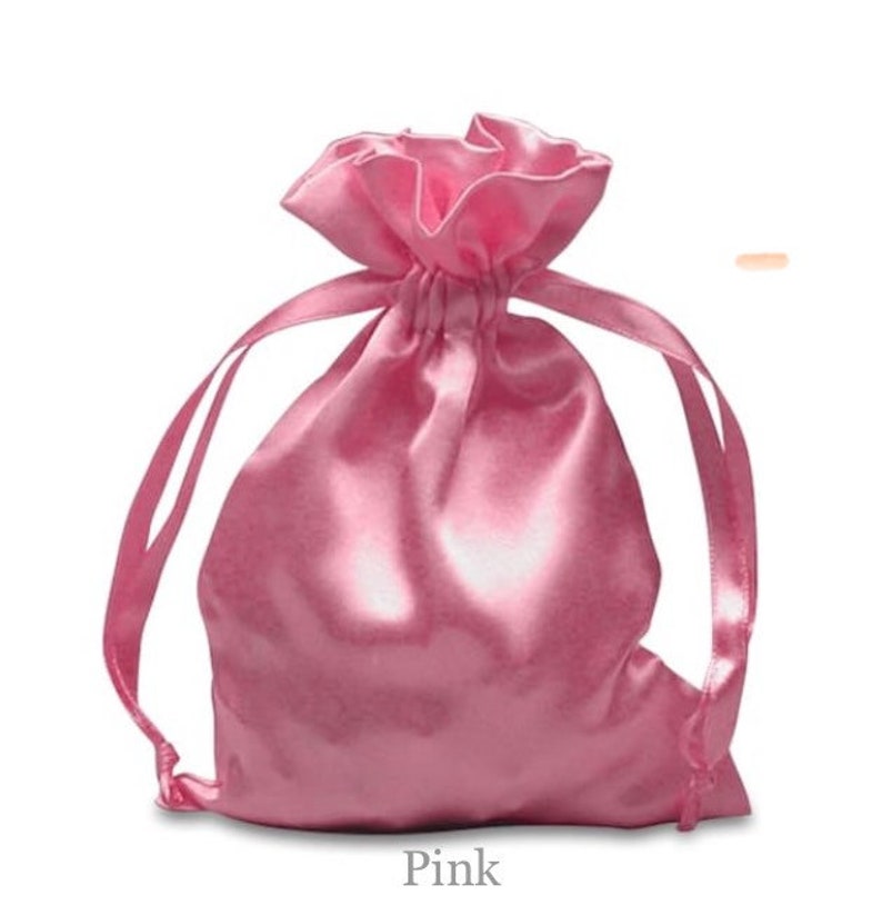 Small Satin Pouches in White, Pink or Silver, 3x4, Jewelry Packaging ...