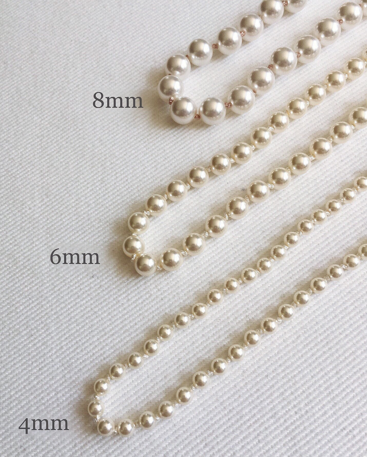 Made-to-order Pearl Necklaces, Customizable Pearls, Long Pearl Necklace ...