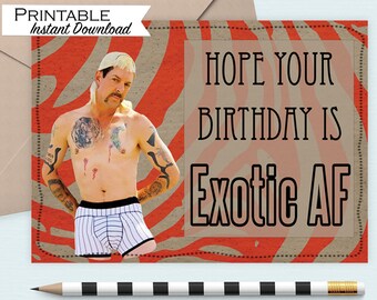 Printable Joe Birthday Card - Etsy