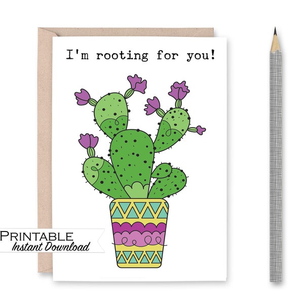 Rooting for You Card - Etsy