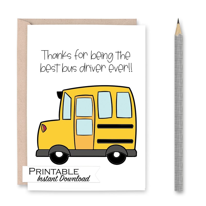 Bus Driver Thank You - Etsy
