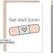 Get Well Soon Card, Bandage Get Well Soon Printable Card for Kids ...