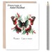 Green and Red Butterfly Christmas Card Printable , Merry Christmas ...