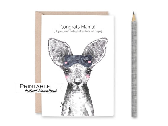 New Mom Printable Card Congrats Mama Hope Your Baby Takes - Etsy