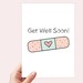 Get Well Soon Card, Bandage Get Well Soon Printable Card for Kids ...