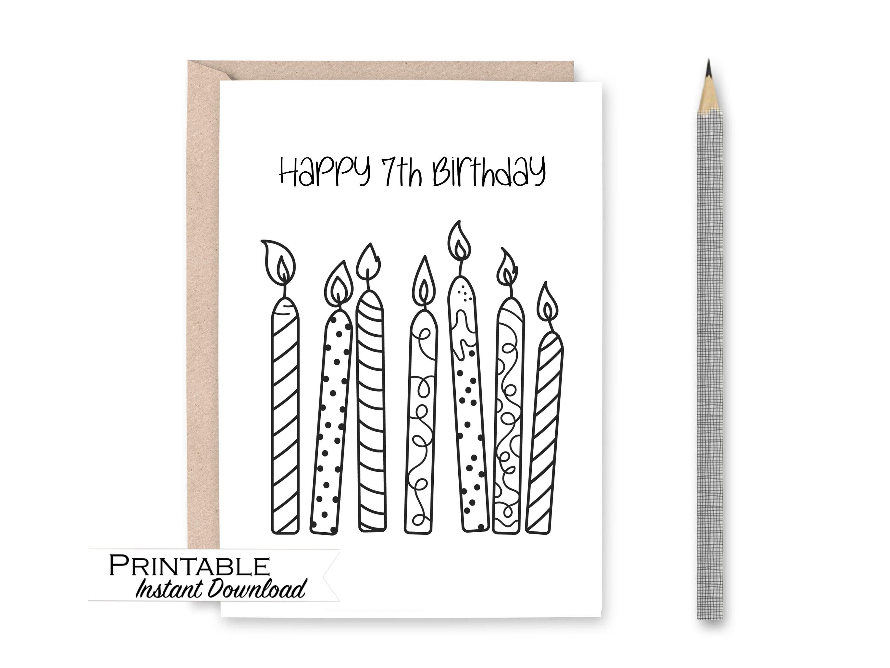 Birthday Candles Coloring Pages