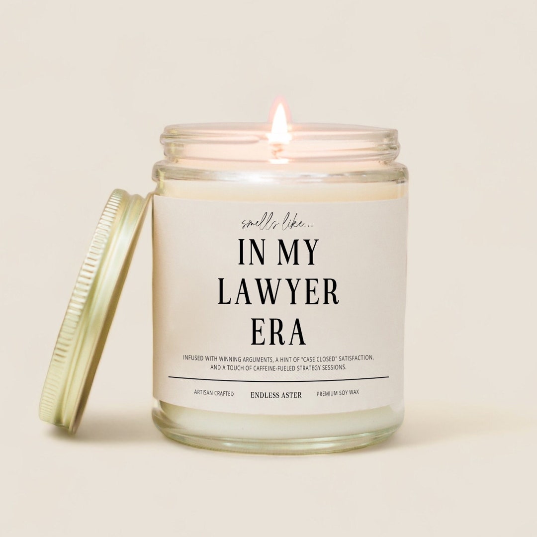In My LAWYER Era Candle Gift Box for Attorney, Legal Office Decor, Law ...