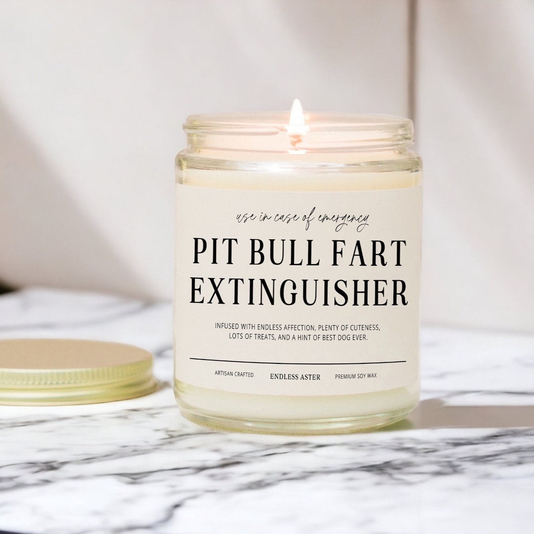 PIT BULL Fart Extinguisher Funny Candle Gift Box for Dog Owner, New Pet ...