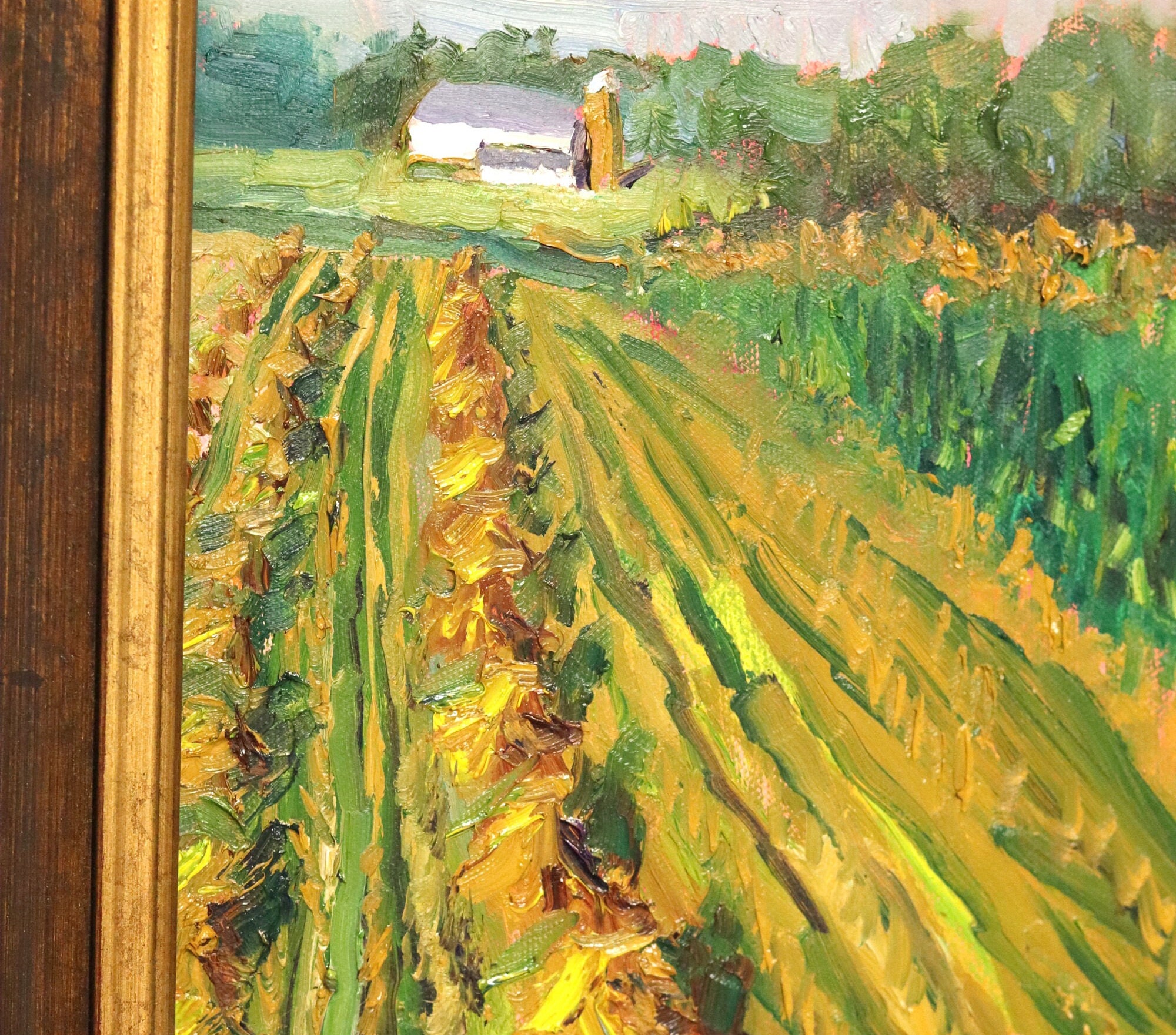 Amish Haystacks Print of an Original Oil Painting / Farm Oil Paint ...