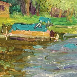 Cattail Oil Painting, Plein Air Oil Painting, Hand Painted, Original ...