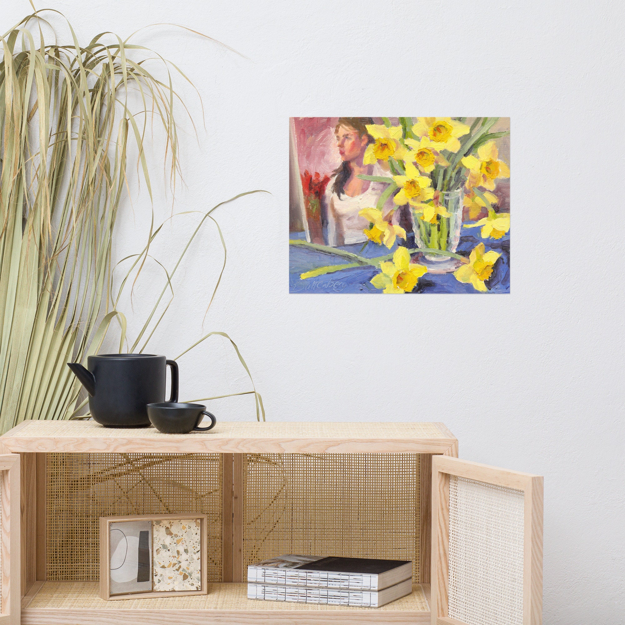 Daffodil Still Life Print of Original Oil Painting / Flower Still Life ...