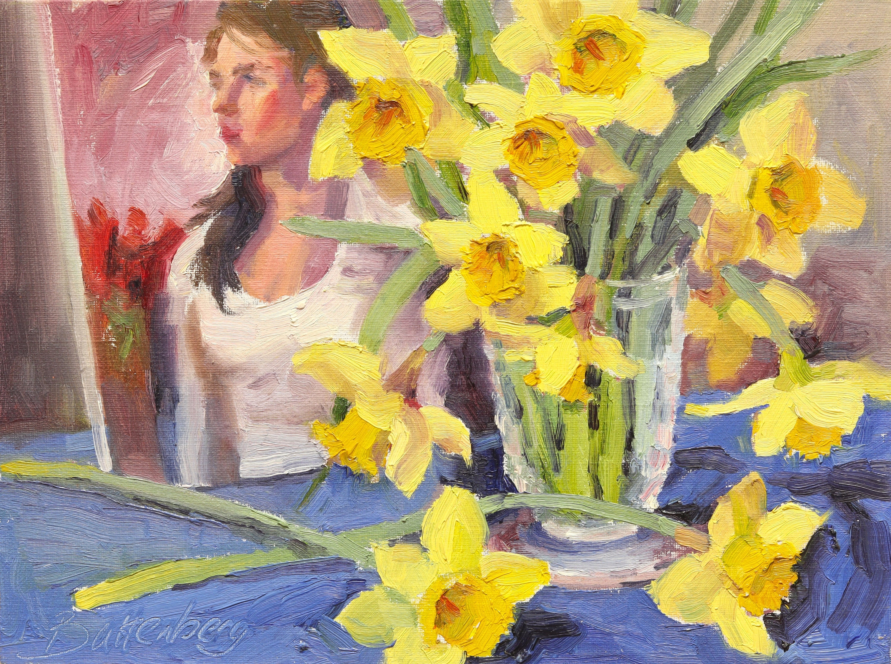 Daffodil Still Life Print of Original Oil Painting / Flower Still Life ...
