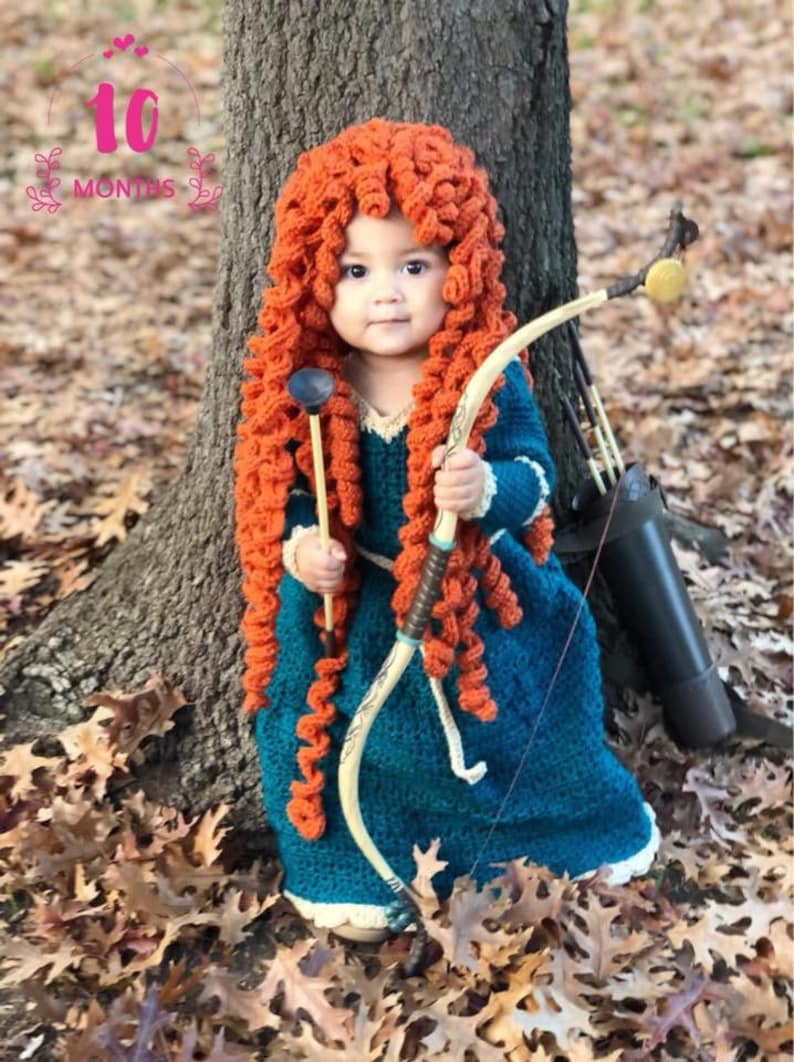 Brave Crochet Wig , Crochet Wig , Princess Curly Crochet Hat - Etsy