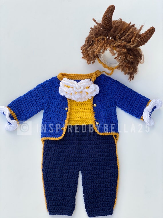 Beast Crochet Outfit Inspired in the Movie Beauty and the | Etsy