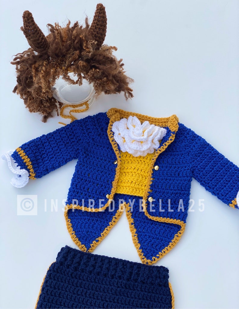 Beast Crochet Outfit Inspired in the Movie Beauty and the Beast , Beast ...