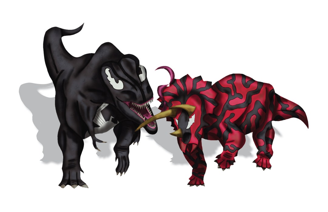 Venomsaurus Rex Vs Carnageotops - Etsy