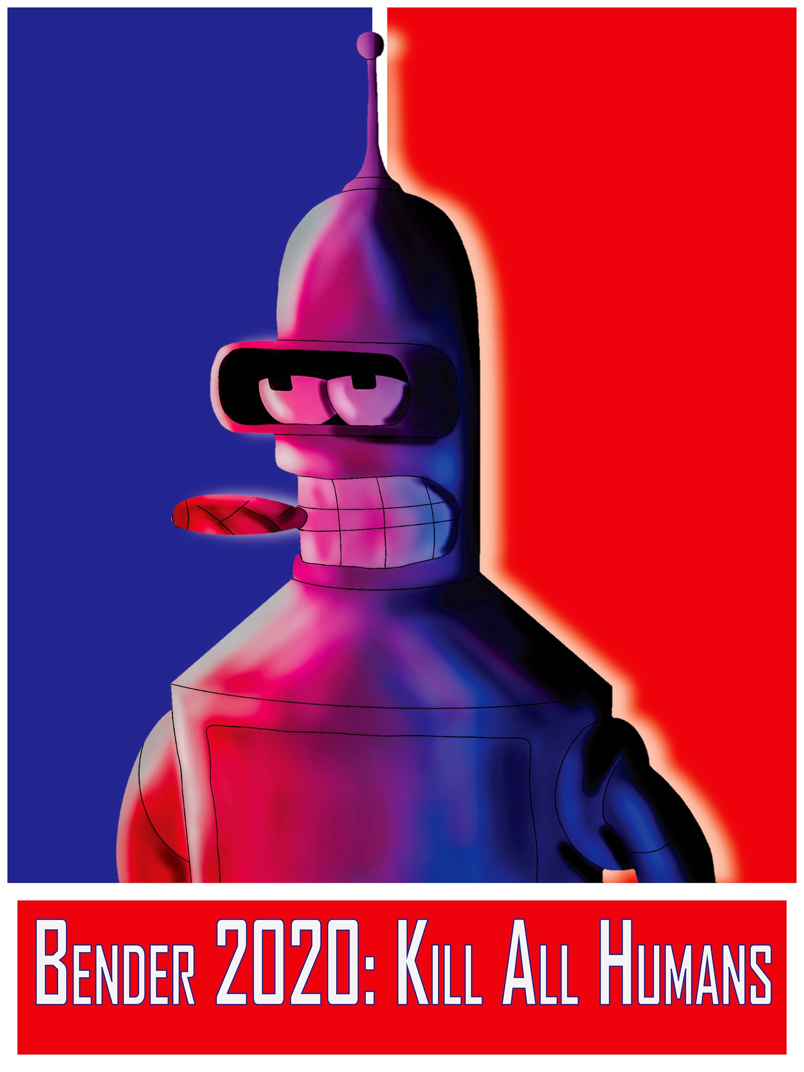 Bender for President 2020 - Kill All Humans - Etsy