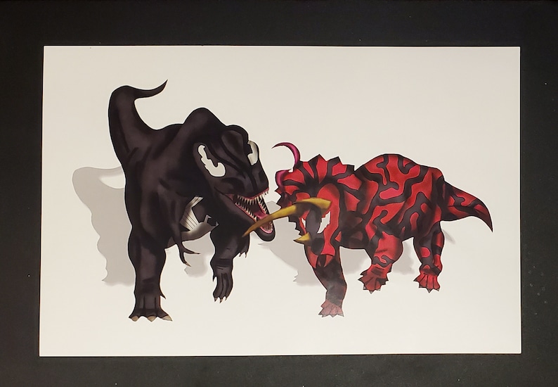 Venomsaurus Rex Vs Carnageotops - Etsy
