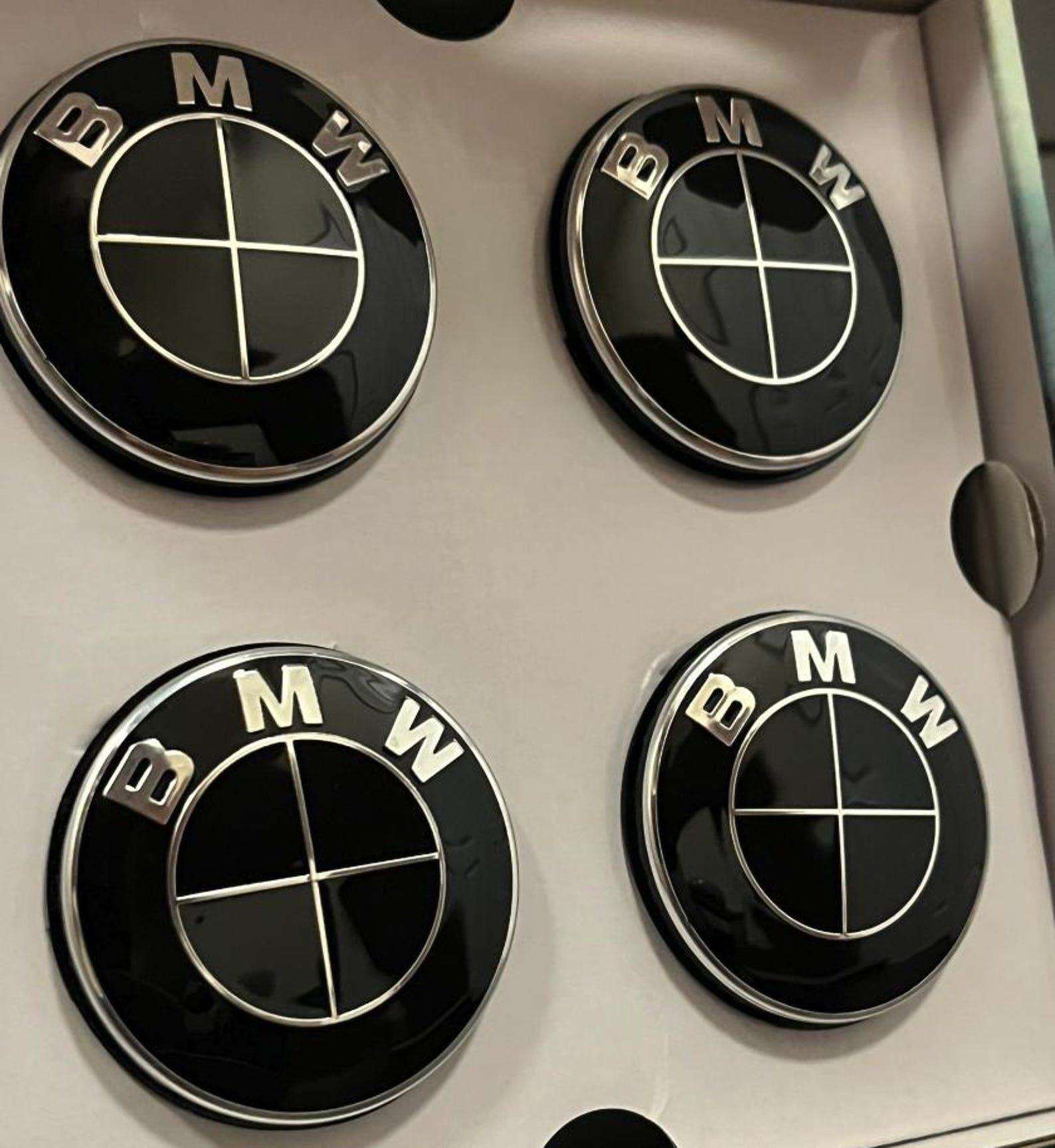 All BLACK 56mm FLOATING Wheel Center Caps for BMW - Etsy