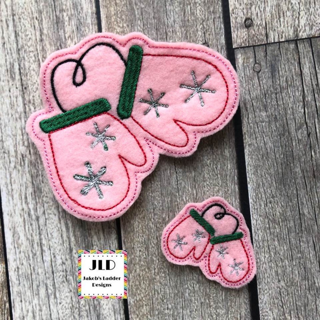 Mittens Feltie Design in Two Sizes, Digital Download to Be Used With ...