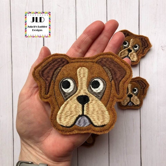 Sewing & Needlecraft Embroidery Sewing & Fiber Boxer Feltie Design in ...