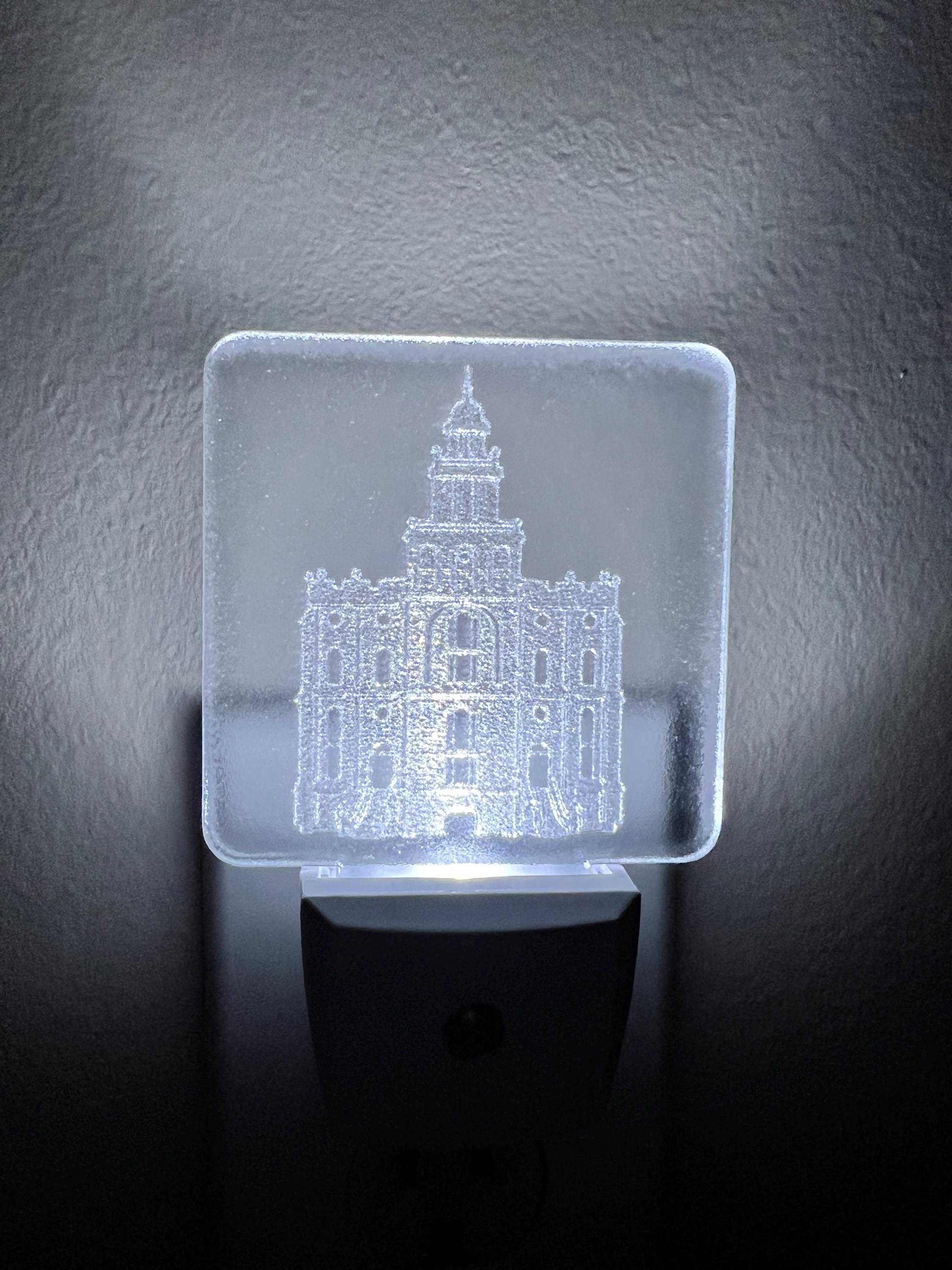 Laser Engraved LED Temple Night Light - Etsy