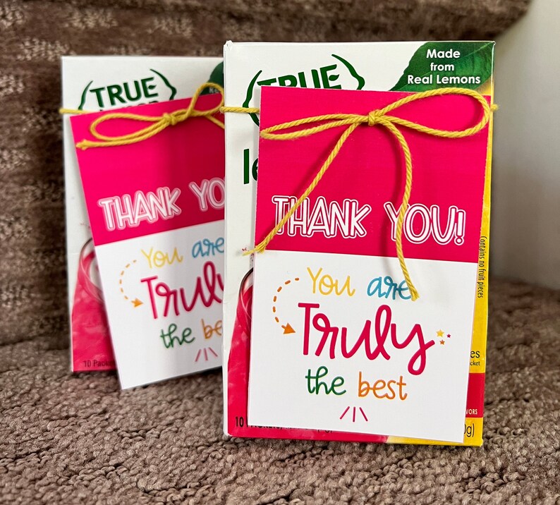 Printable "truly the Good" Thank You Tags (digital Download - Etsy