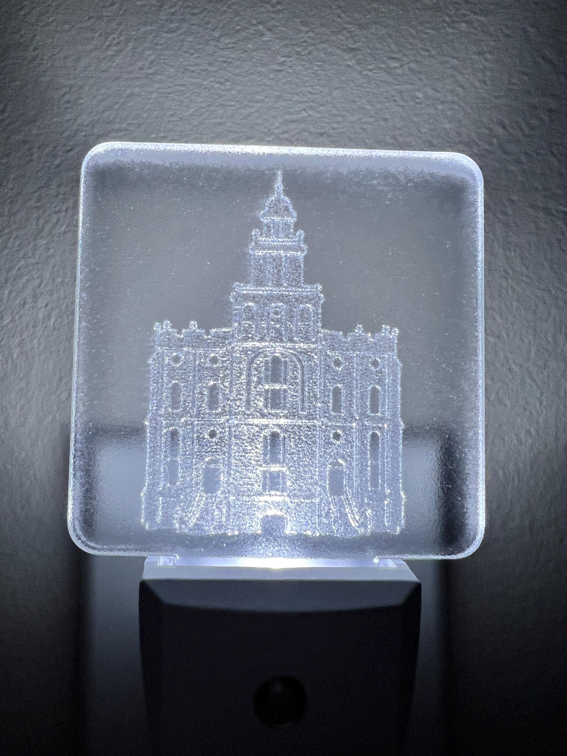 Laser Engraved LED Temple Night Light - Etsy
