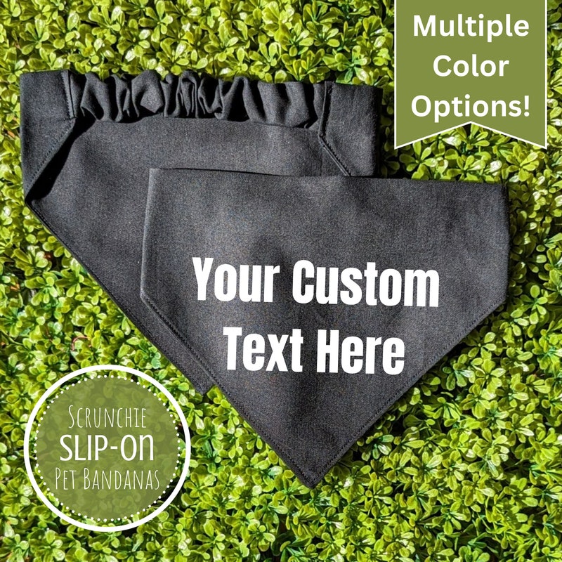 Custom Dog Bandana - Etsy