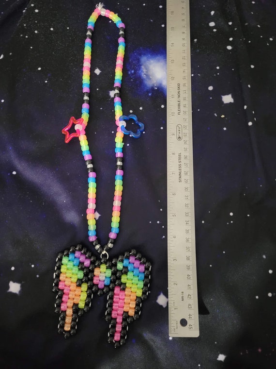 Trippy Glow Rainbow Drip Bow - Etsy
