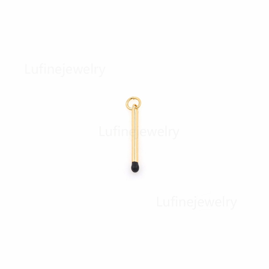 18K Gold Filled Match Pendant,enamel Match Charm Necklace Bracelet for ...