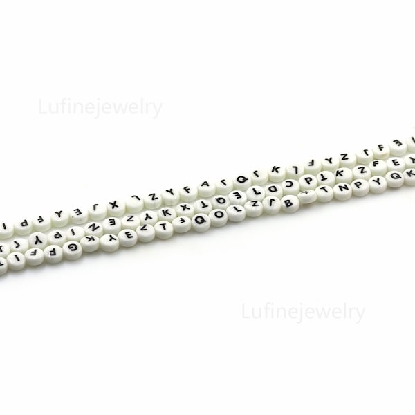 Ceramic Letter Beads - Etsy