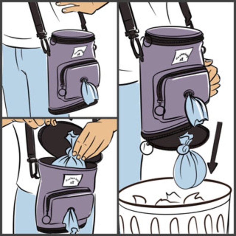 Dookee Bag, Dog Poop Carrier, Poop Disposal Bag, Dog Poop Dispenser ...