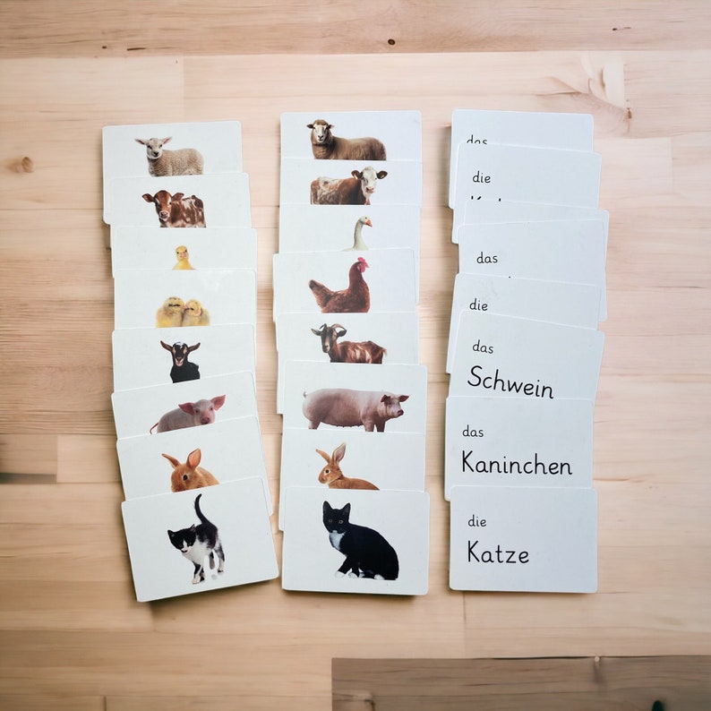 Matching Game Recognizing and Assigning Baby Animals and - Etsy