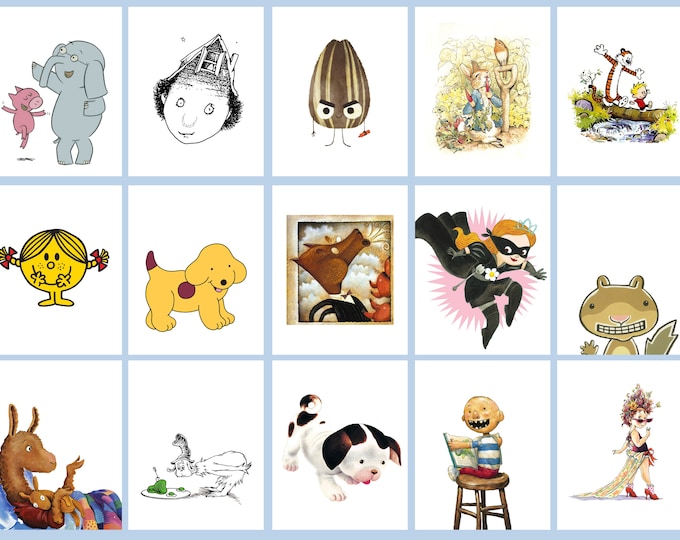 Iconic Childrens Book Characters Gallery Wall-classroom - Etsy