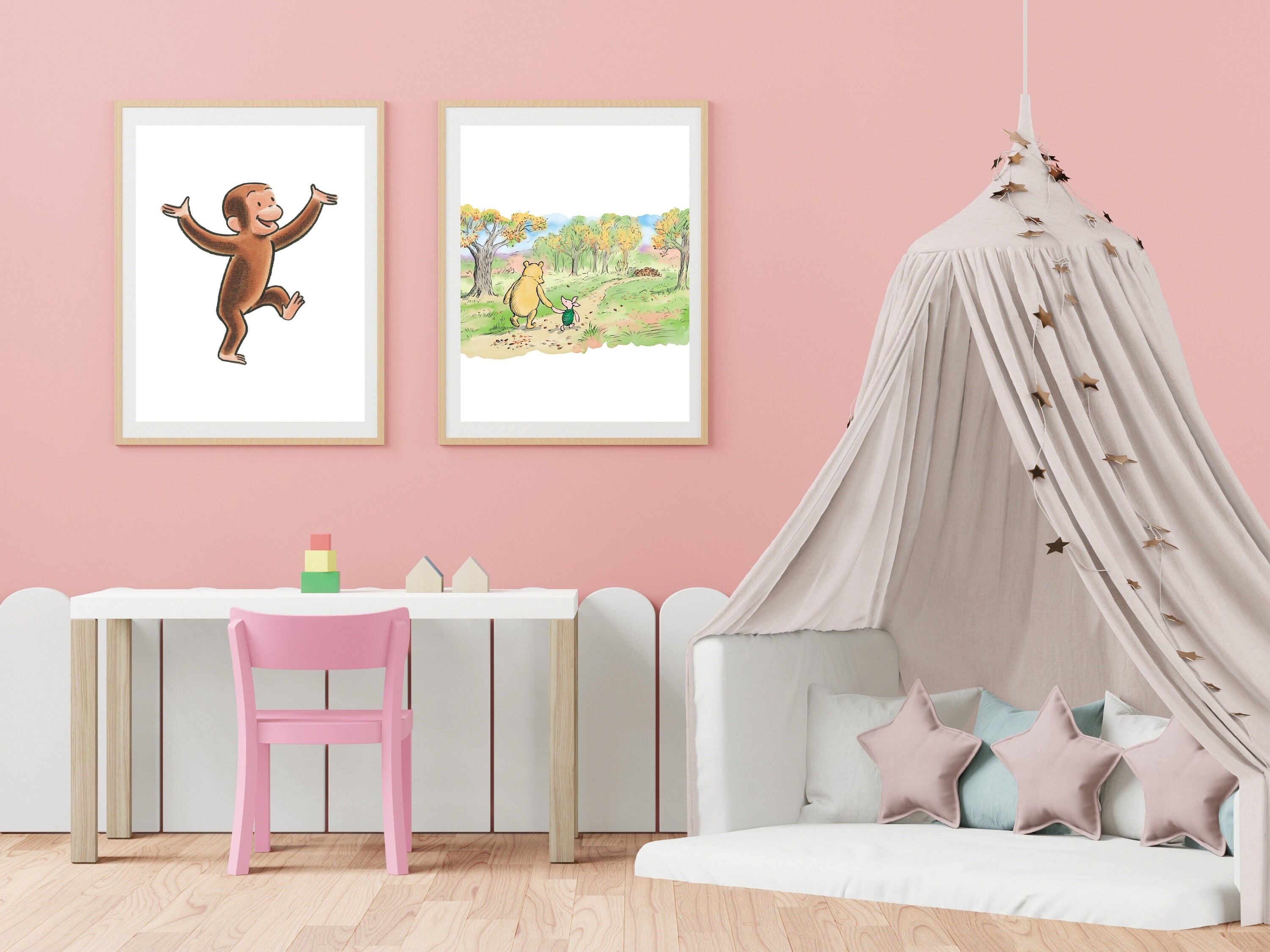 Iconic Childrens Book Characters Gallery Wall-classroom - Etsy