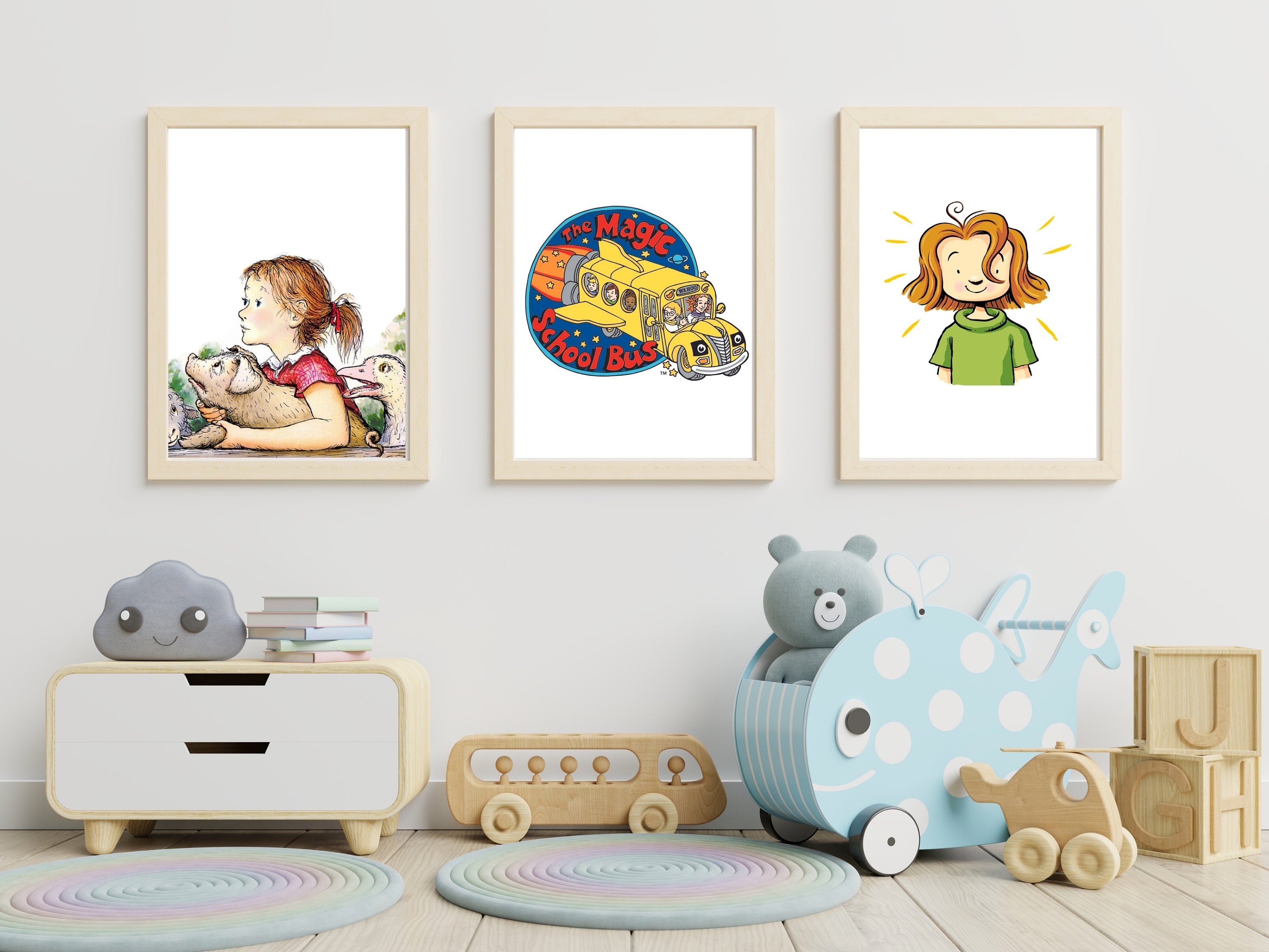 Iconic Childrens Book Characters Gallery Wall Classroom - Etsy