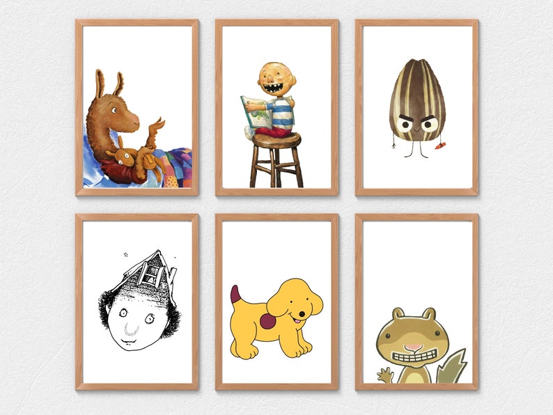 Iconic Childrens Book Characters Gallery Wall-classroom - Etsy