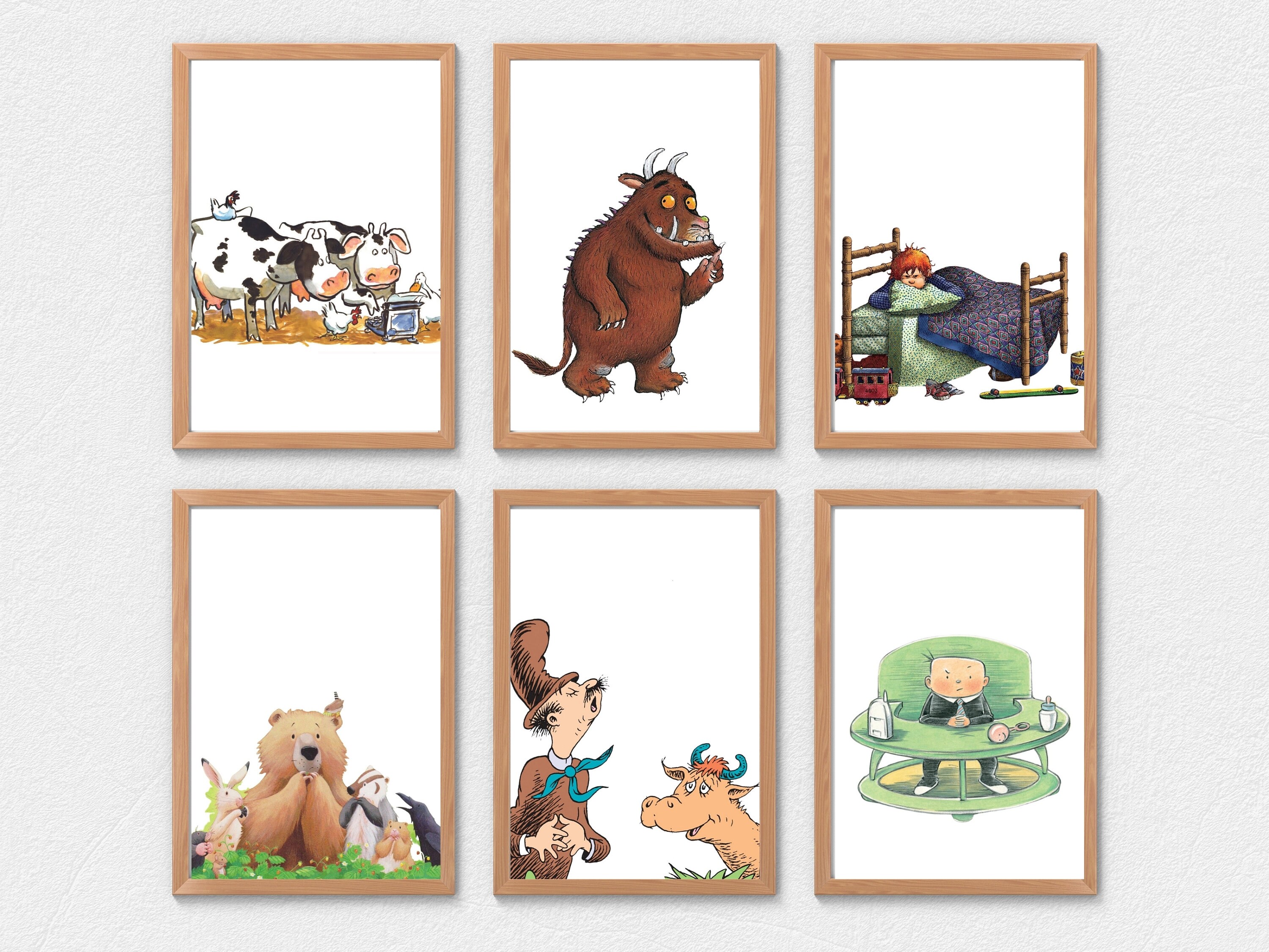 Iconic Childrens Book Characters Gallery Wall-classroom - Etsy