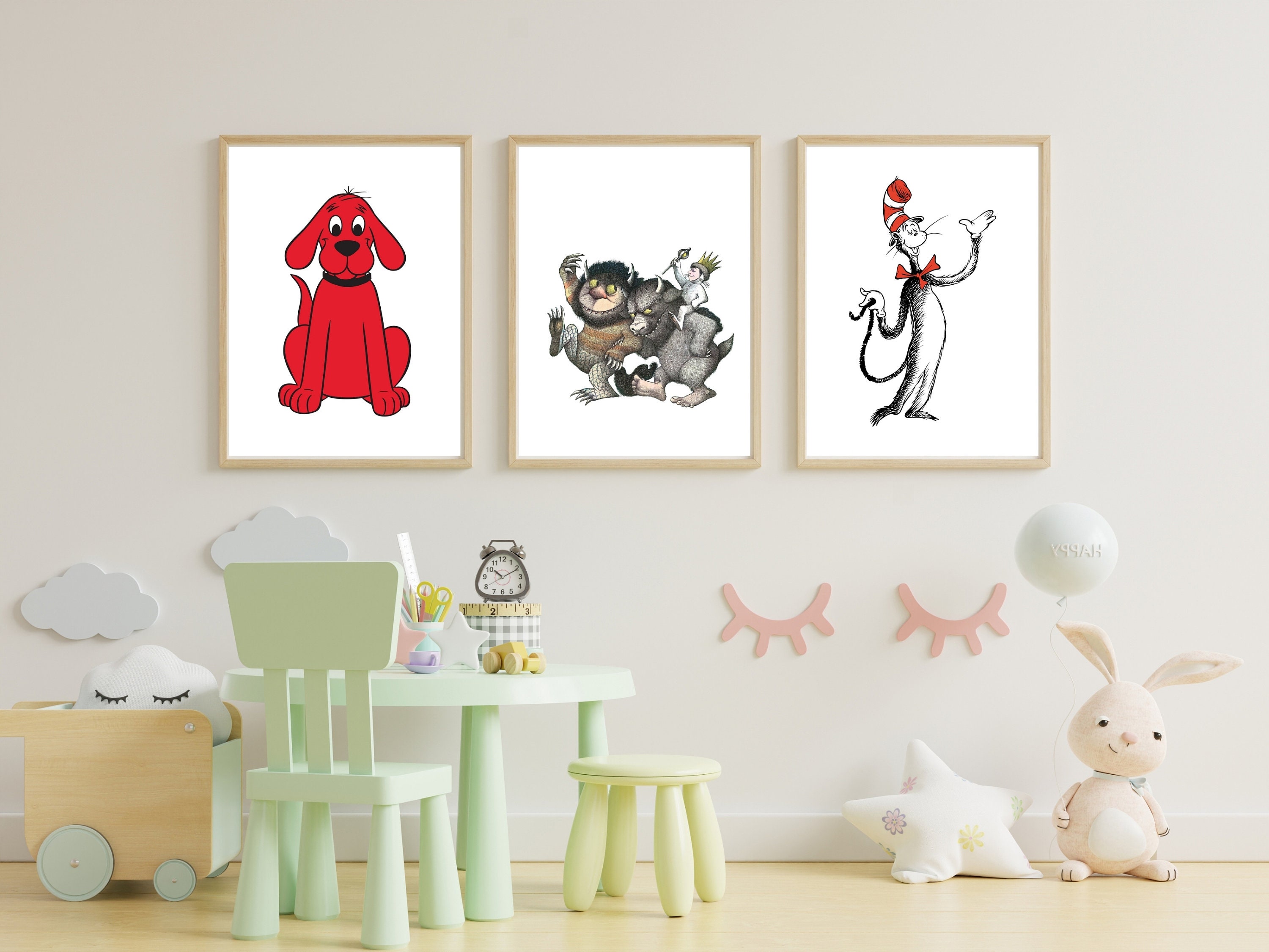 Iconic Childrens Book Characters Gallery Wall-classroom - Etsy
