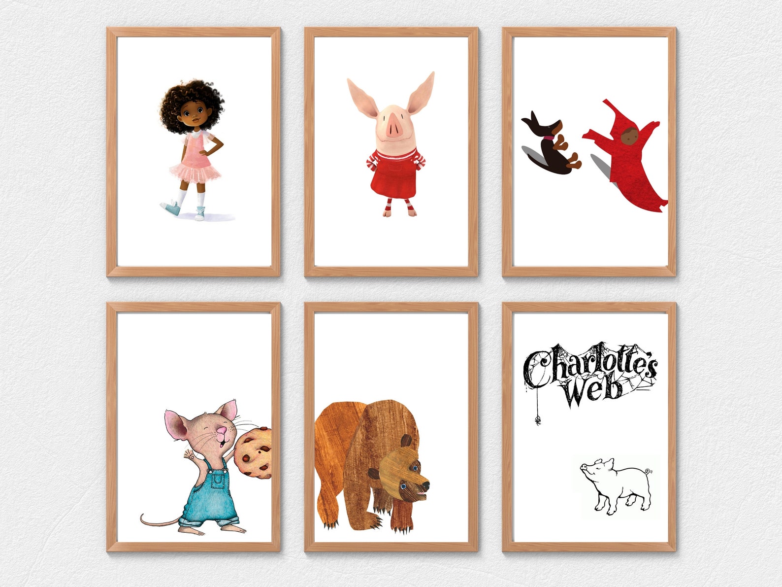 Iconic Childrens Book Characters Gallery Wall-classroom - Etsy