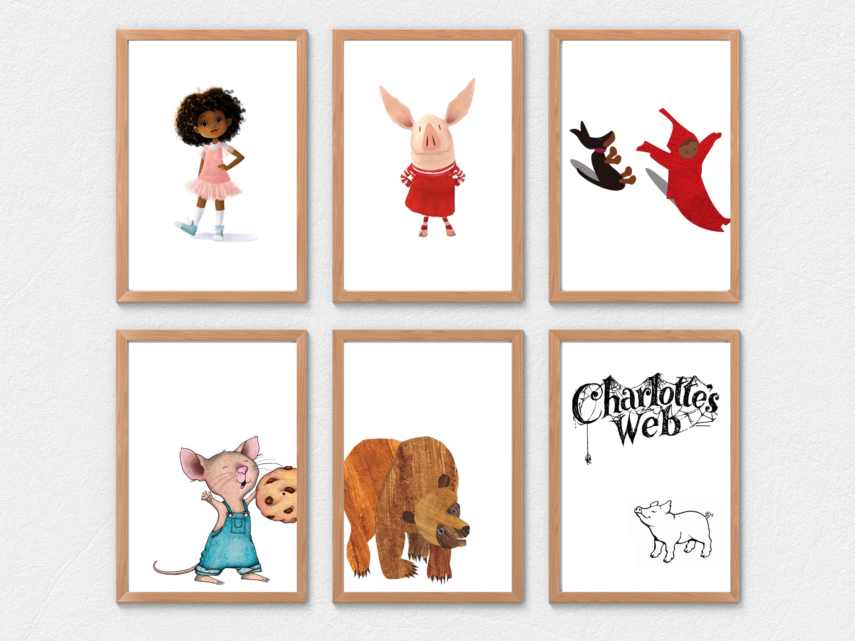 Iconic Childrens Book Characters Gallery Wall-classroom - Etsy