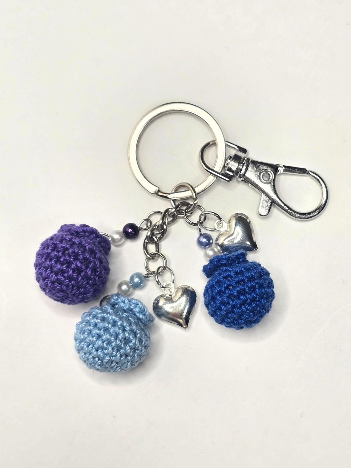 Crochet Blueberry Keychain - Etsy
