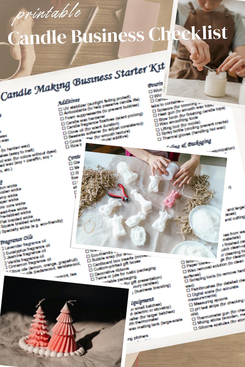 Candle Making Business Starter Kit Checklist Extended Printable Instant ...