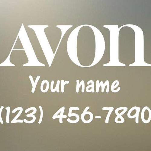 Personalized AVON Decal for Your Business | Etsy