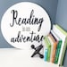 Book Lover Sign Home Library Reading Nook Sign 3-D Round - Etsy